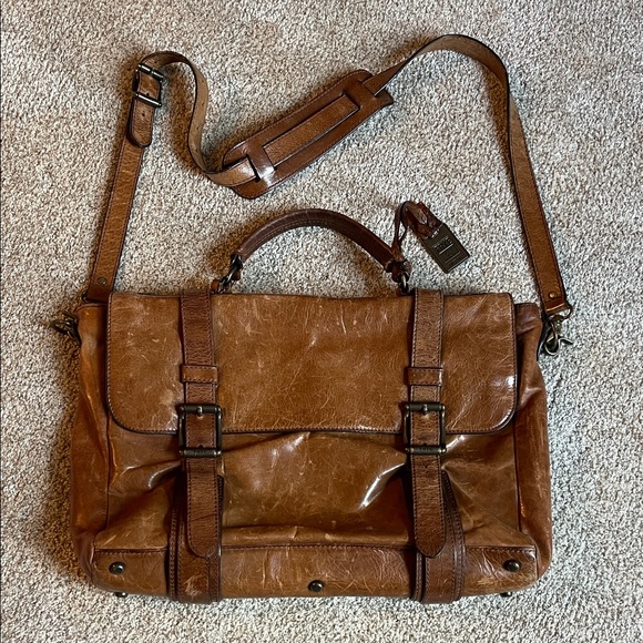 FRYE AND CO. | Bags | Frye Logan Messenger Bag In Cognac Brown | Poshmark
